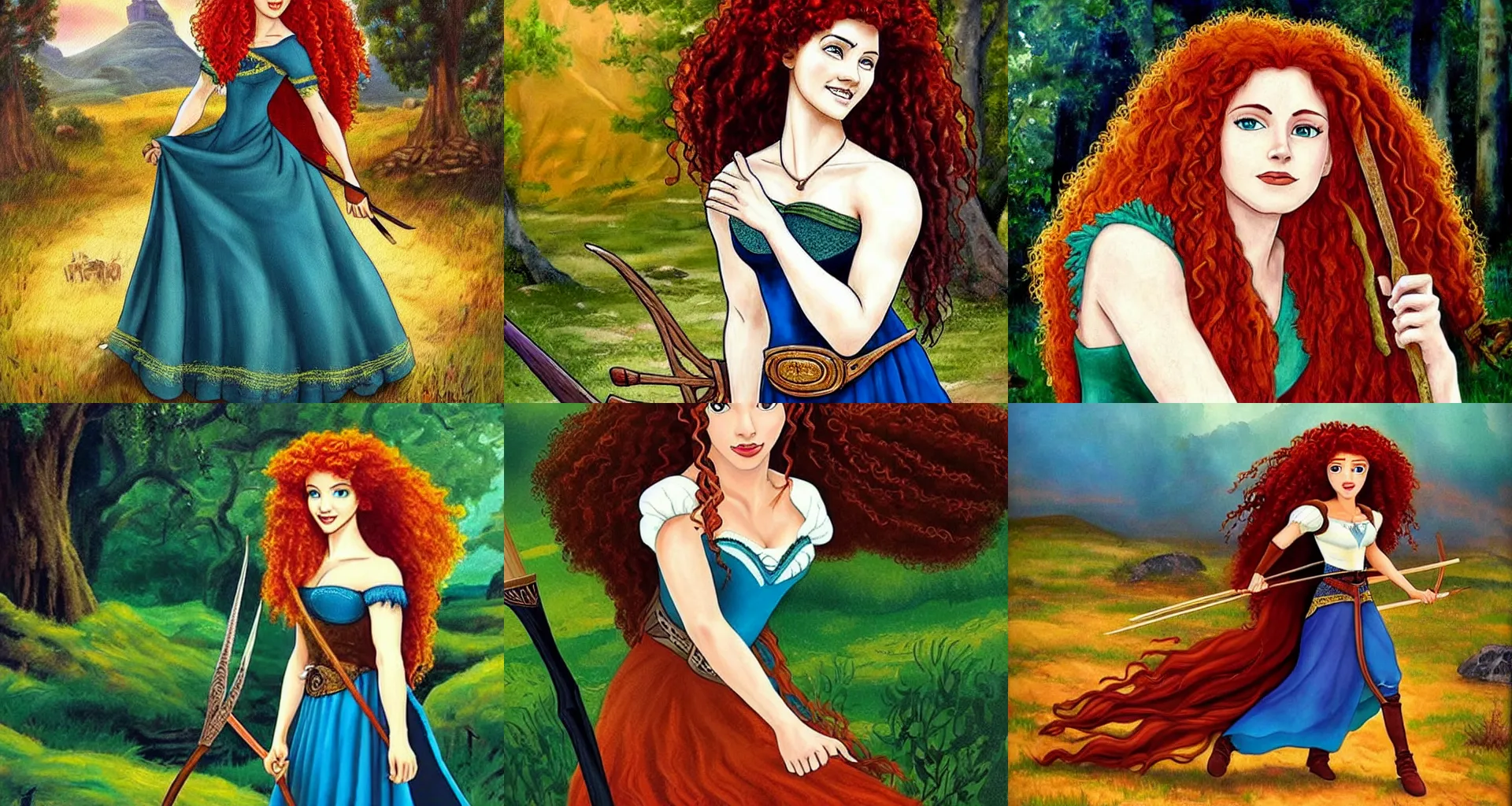 A merida, a maiden in a Western painting merida in western painting ...
