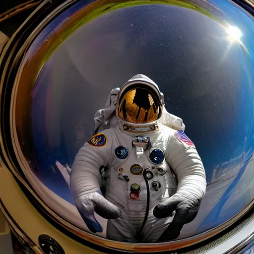 Astronaut Visor Reflection