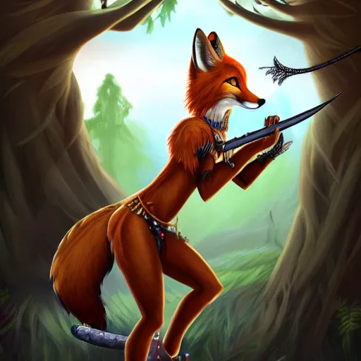 Krea Award Winning Extremely Detailed Furaffinity Fantasy Art Of A