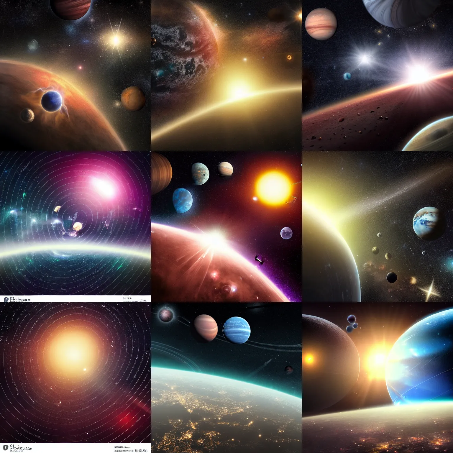 Real Planets And Stars Background