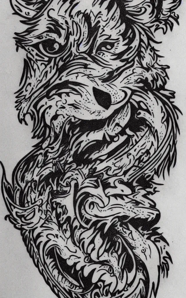 Sailor Jerry Wolf Sheet
