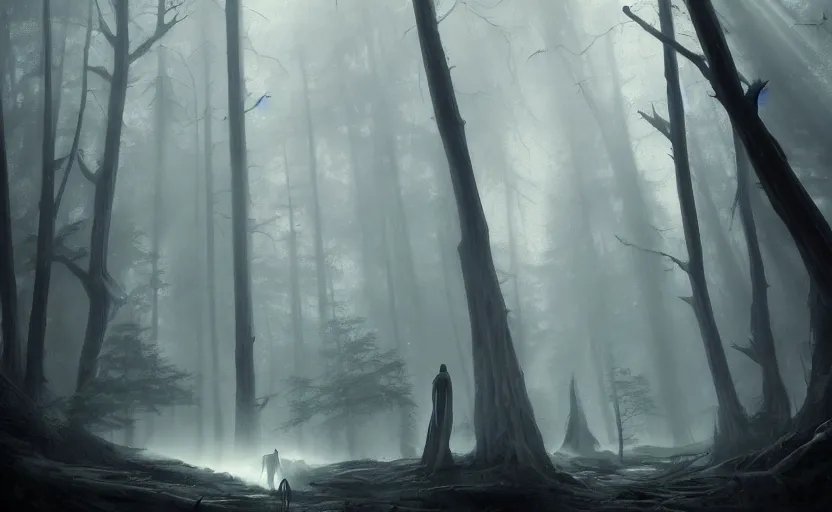 Grim Reaper In Forest