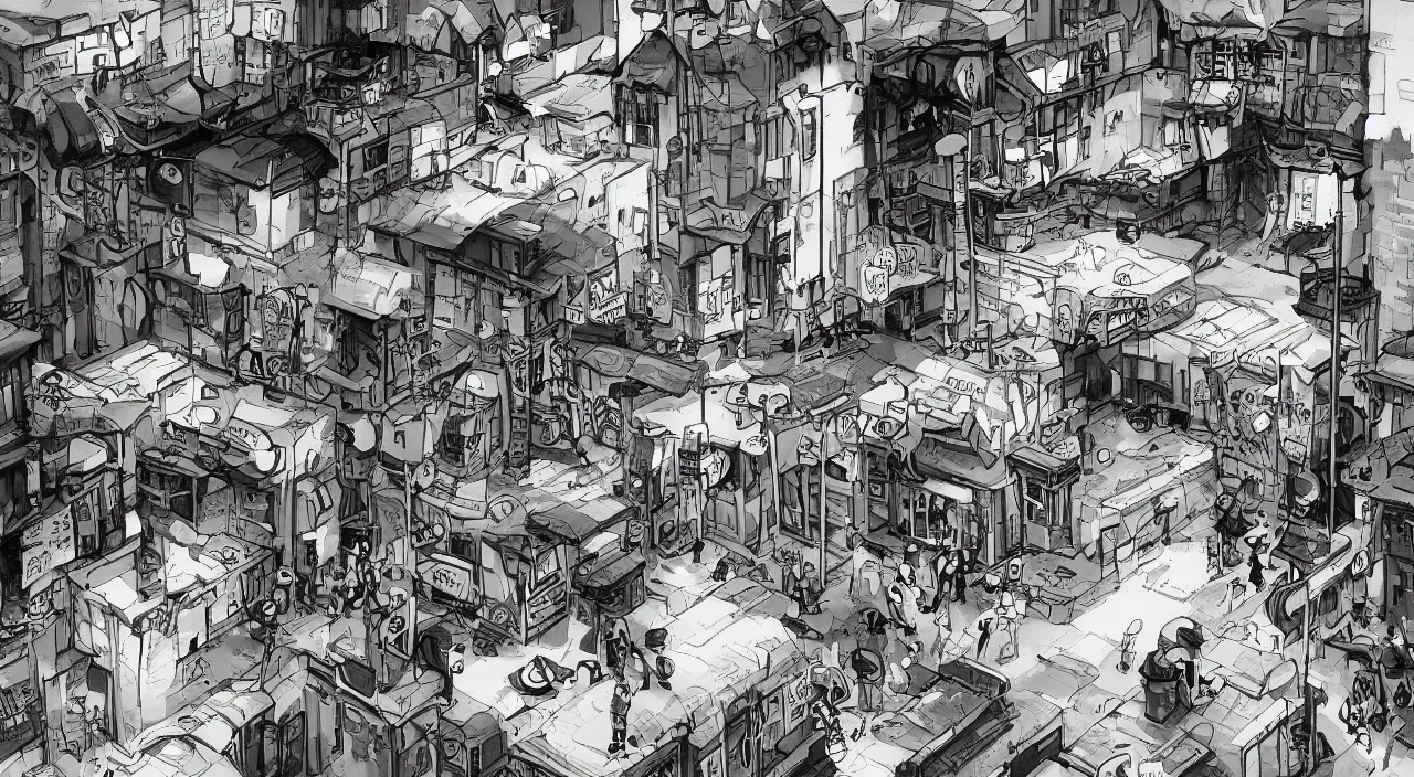 Underground City Drawing
