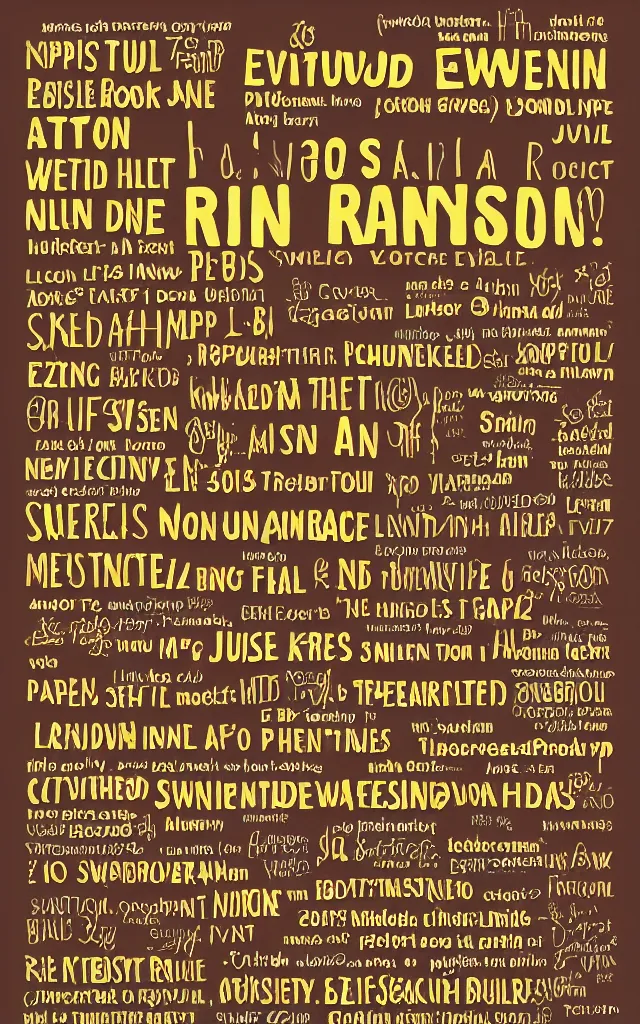 Typography Event Poster