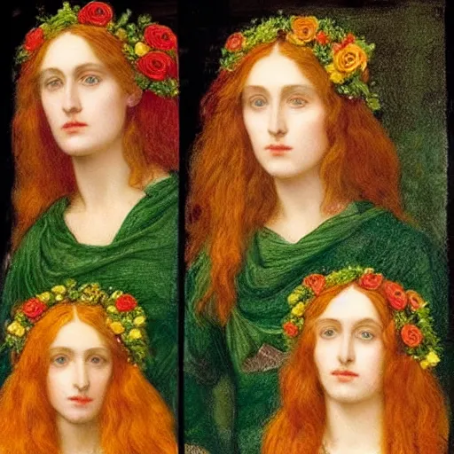 Pre Raphaelite Hair