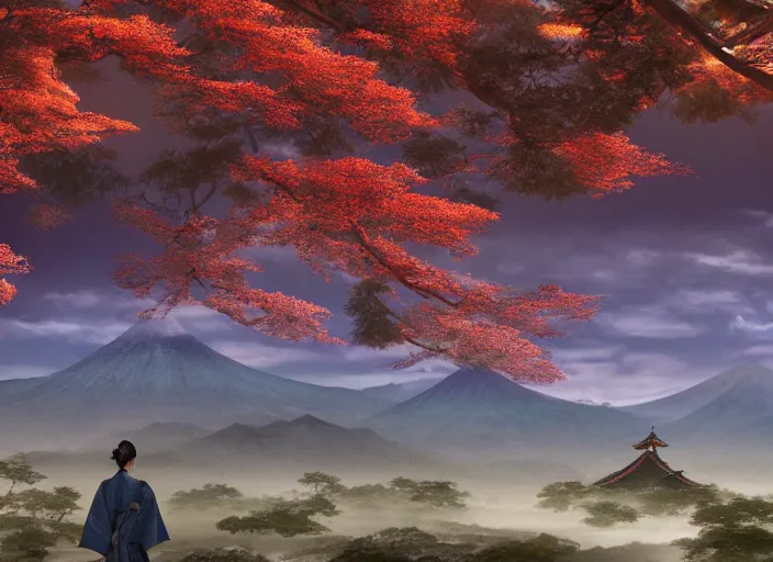 Samurai Landscape Background