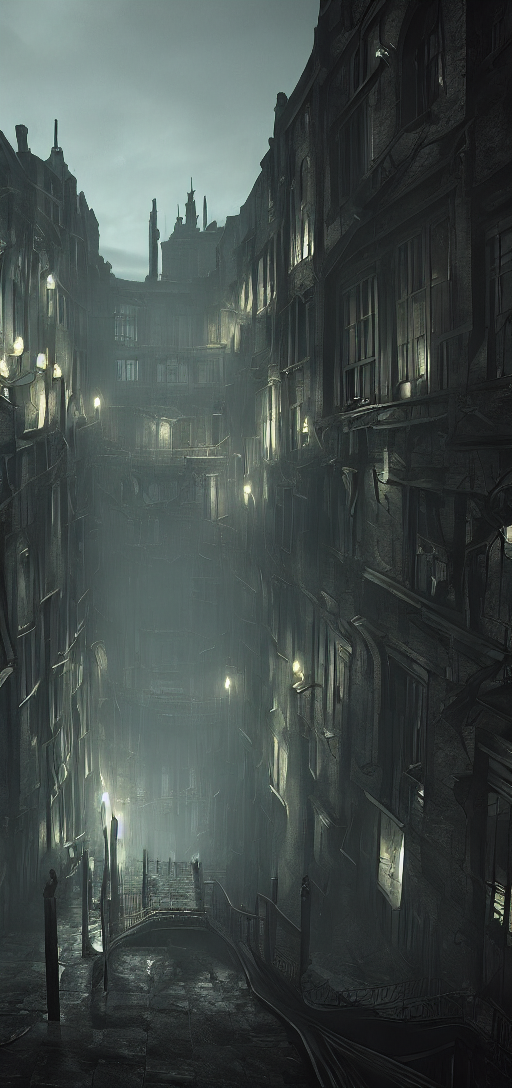 dishonored dunwall, dishonored aesthetic, cinematic lighting, rainy ...